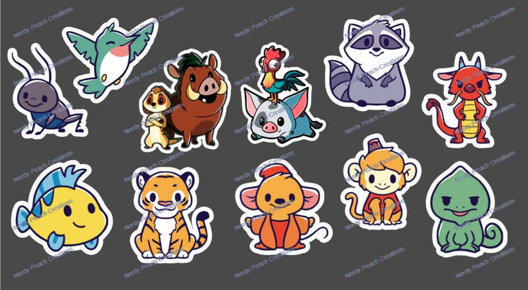 Disney Sidekicks Fan Art Stickers - Etsy
