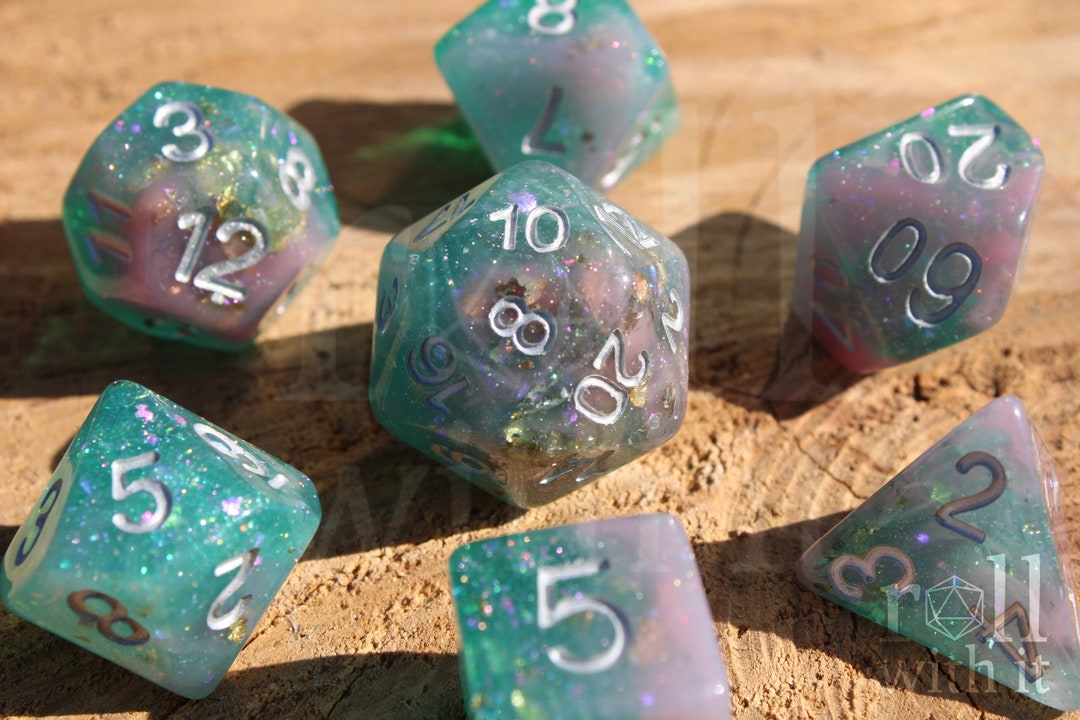 Sunken Treasure Dice - Dungeons and Dragons Dice Set | 7 Polyhedral ...