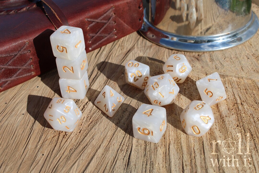 11 Set Pearlescent Paladin Dice - Dungeons and Dragons Dice Set | 11 ...