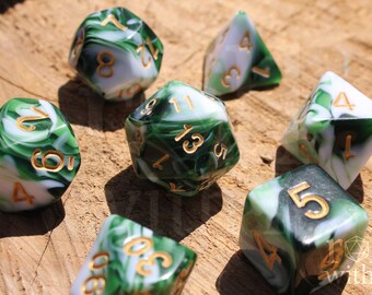 11 Set Pearlescent Paladin Dice Dungeons and Dragons Dice Set 11 ...