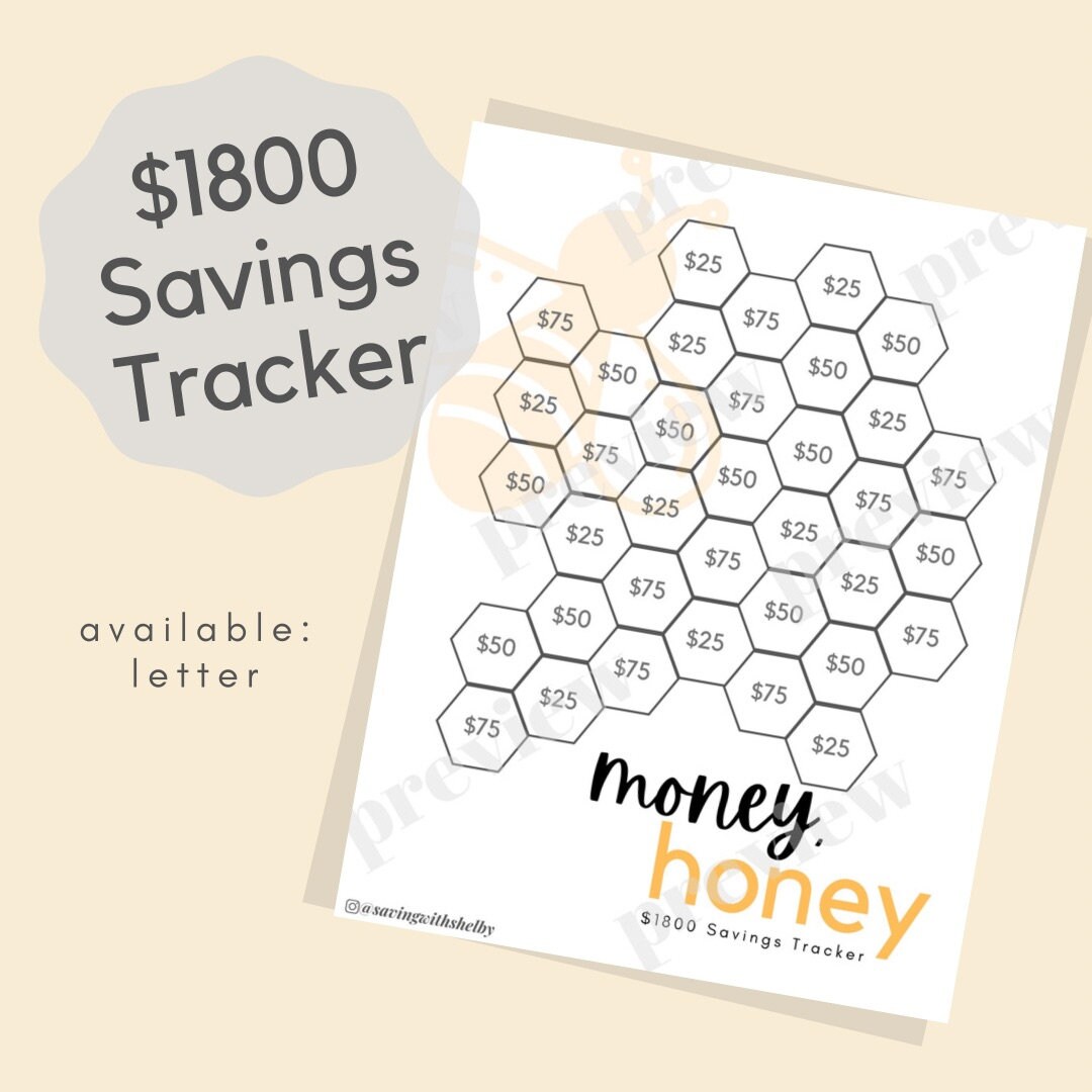 Savings Tracker- Color Me Printable Worksheet - Etsy