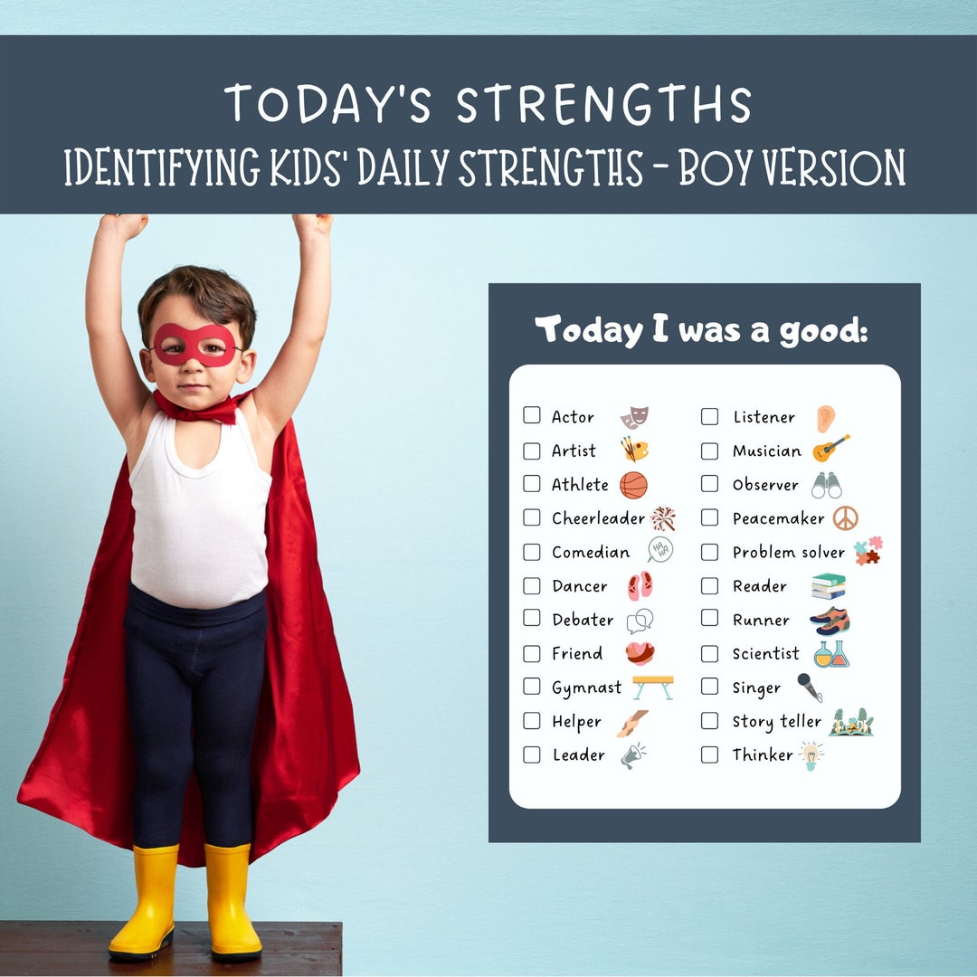 Identifying Kids' Daily Strengths for Preschool Elementary Middle and ...