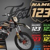 Custom Motocross Racing Plate SVG | Editable Number, Name (digital ...