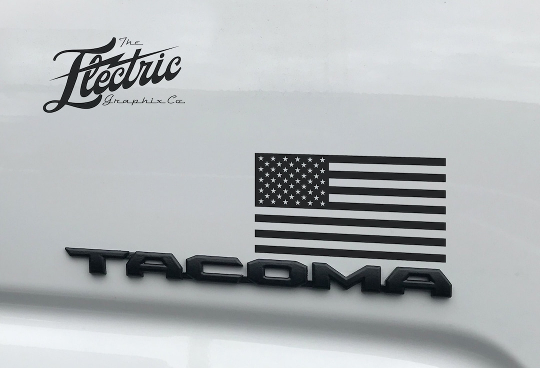 Set of 2 - American Flag Side Badge Truck Emblem Decal Set - Truck ...