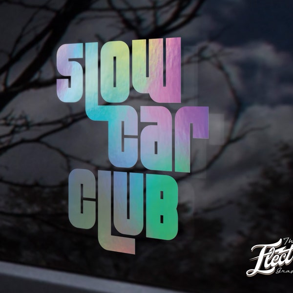 Slow Car Club Sticker - Etsy