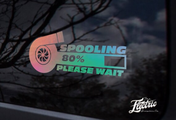 Spooling Turbo Sticker Decal JDM Custom Sticker Decal | Etsy