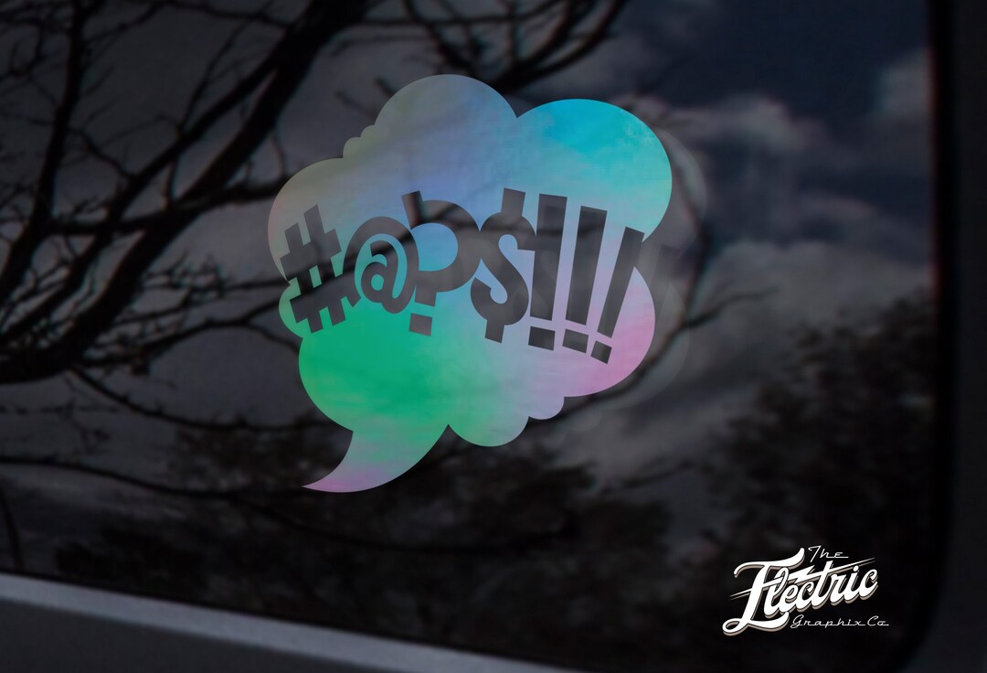 Funny Swearing Bubble Cursing Cartoon Speech Bubble Grawlix - F Bomb ...