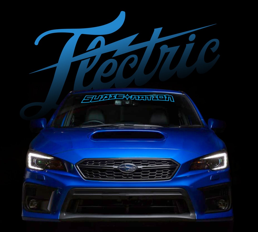 3.5" X 32 " Subie Nation Windshield Banner - Custom Decal - JDM Custom ...
