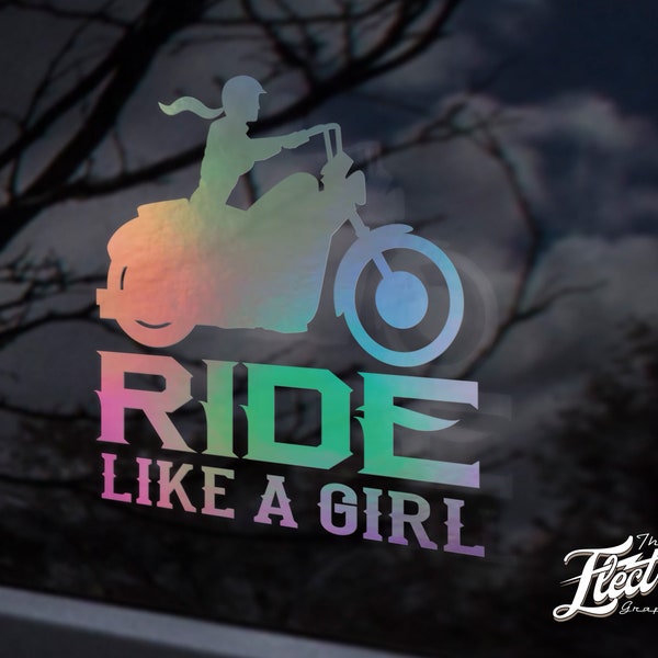 Ride Like a Girl Decals - Etsy
