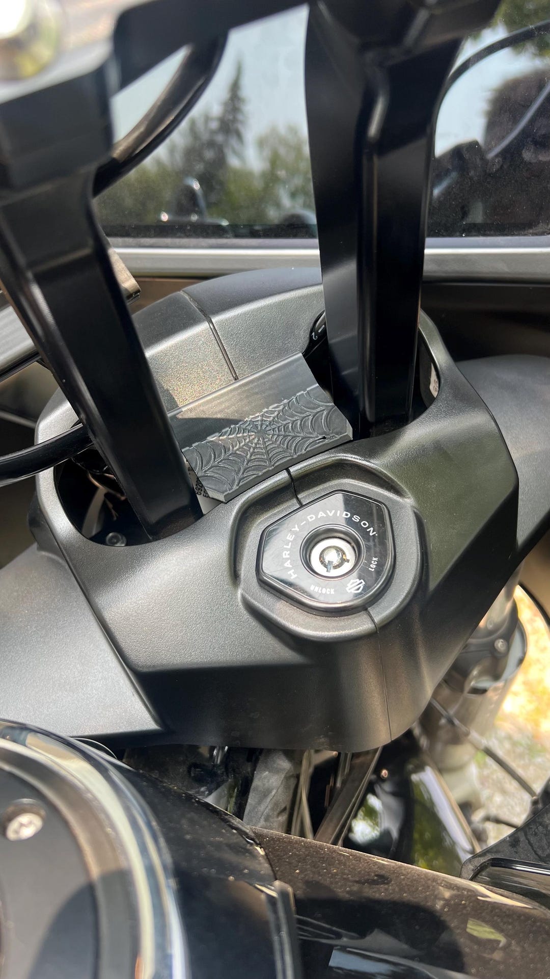 Spider Web Filler for 23.5 - 2025+ Road Glide Black Filler Piece ...