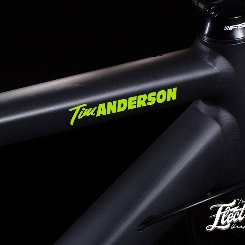 Custom Bicycle Frame Decals - Etsy