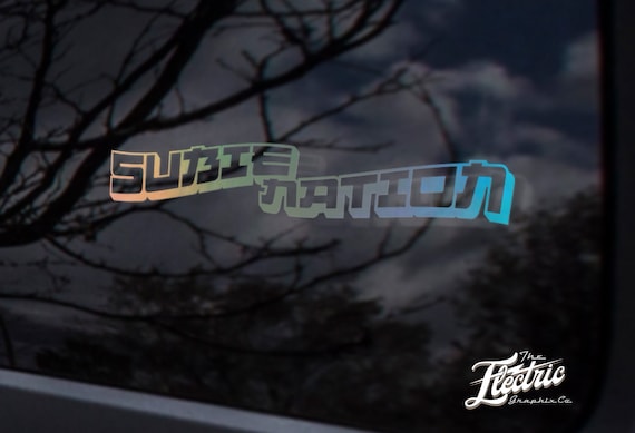 Subie Nation Custom Sticker Decal JDM Custom Sticker Decal | Etsy