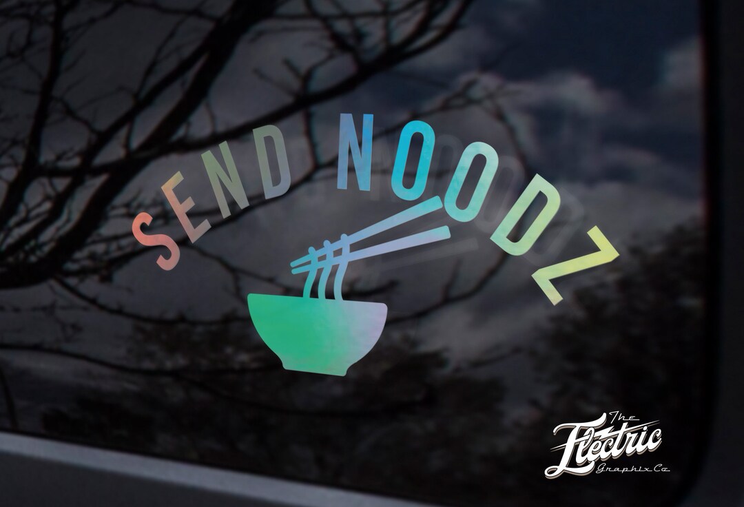 SEND NOODZ Funny Decal Sticker Decal - JDM Custom Sticker Decal ...