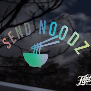 SEND NOODZ Funny Decal Sticker Decal JDM Custom Sticker Decal ...