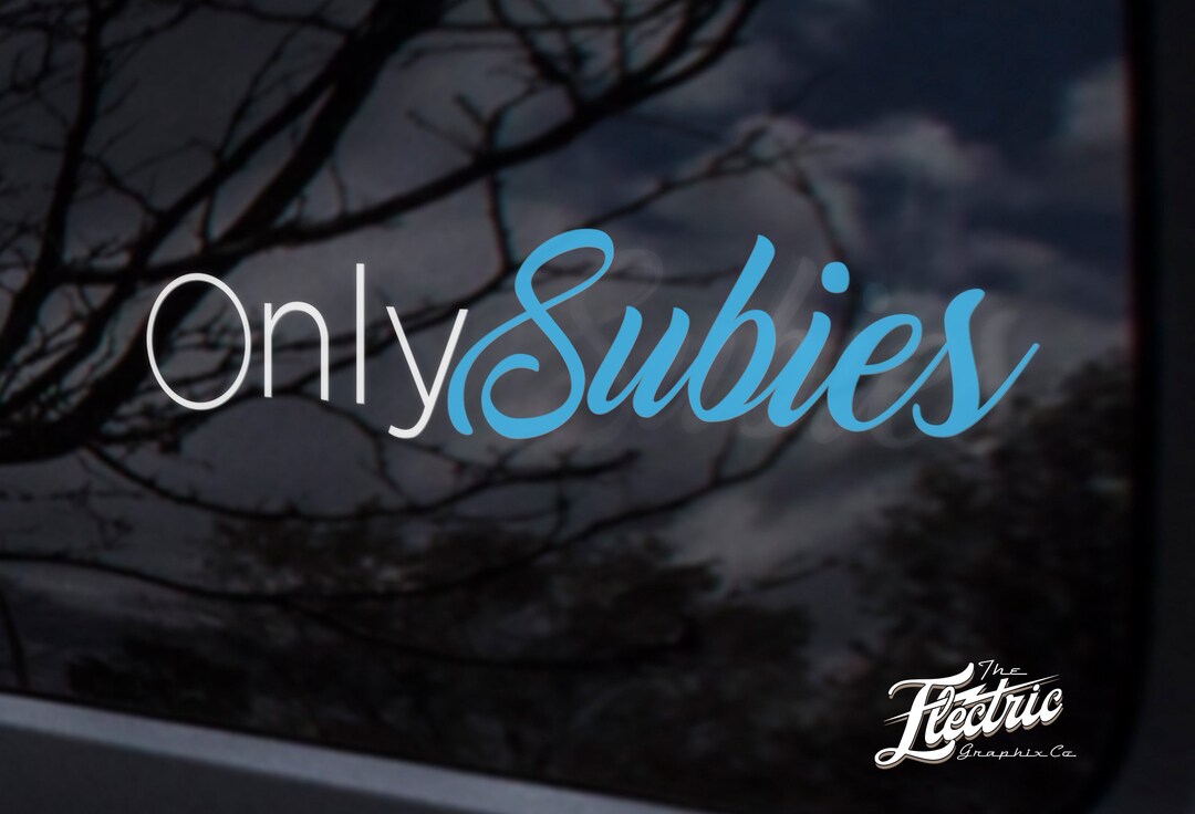 Only Subies JDM Decal Sticker Decal - JDM Custom Sticker Decal ...