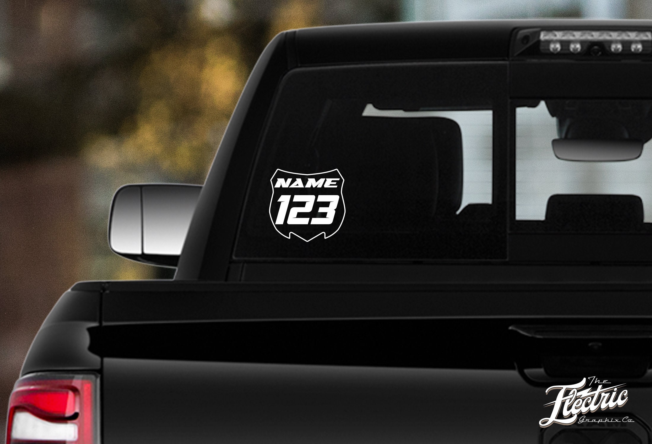 Custom Motocross Plate Vinyl Decal Custom Dirt Bike Mx Number - Etsy