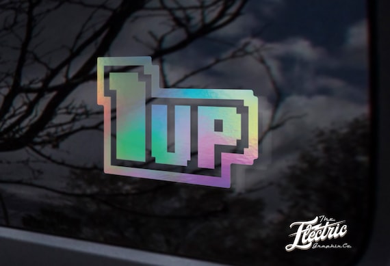 1up Pixel Art 8 Bit Funny Decal Sticker Decal JDM Custom | Etsy