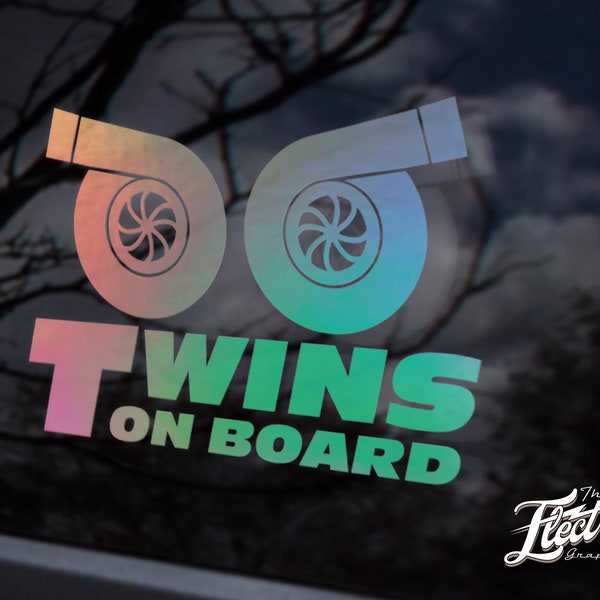 Twins on Board Decal - Etsy