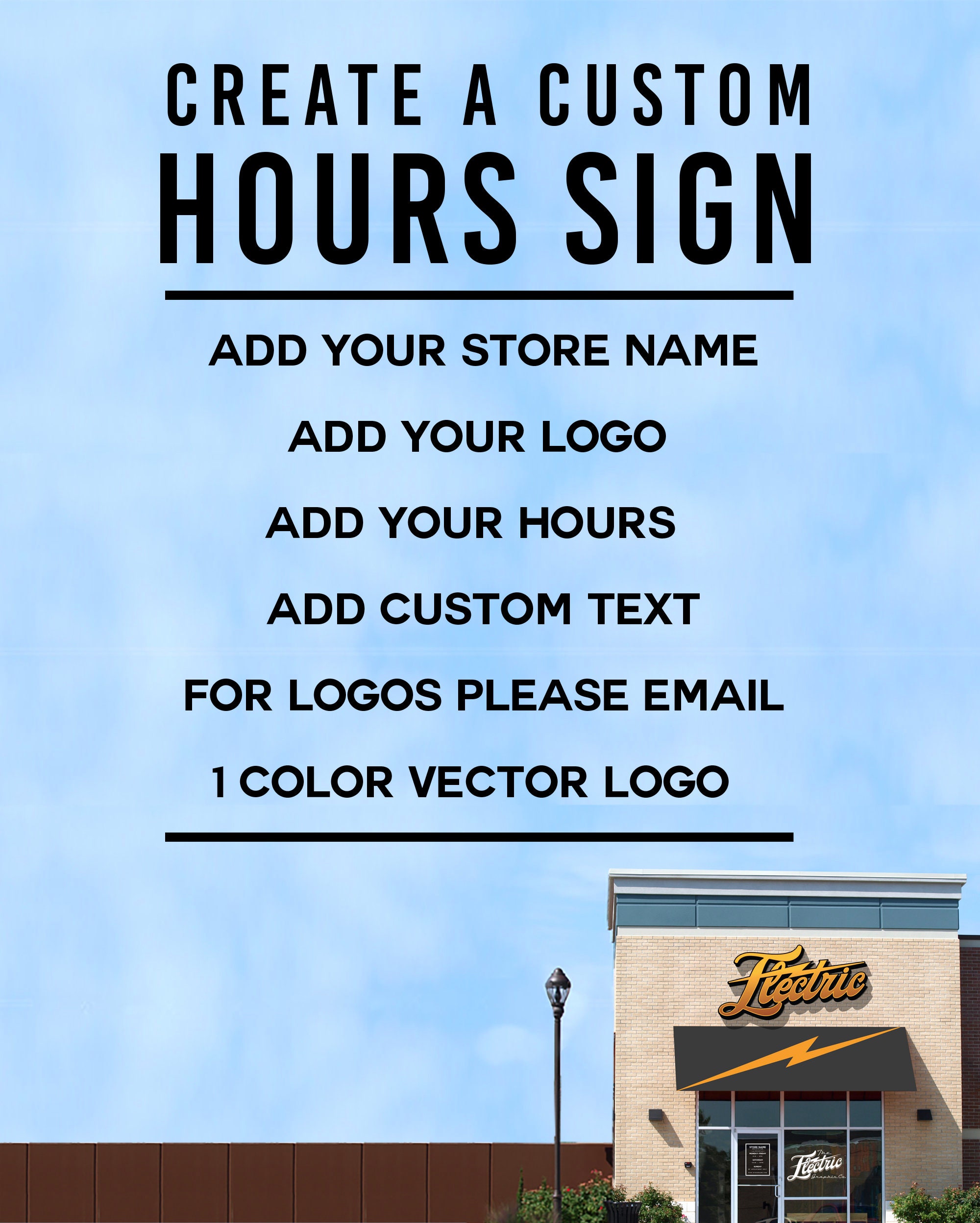 Custom Business Hours Sign Vinyl Decal Store Front Signs - Etsy