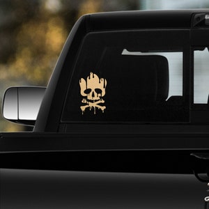 Dripping Skull Custom Sticker Decal Paint Dripping Skull Custom Sticker ...