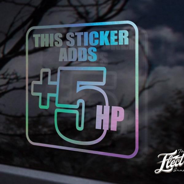5 Horsepower Sticker - Etsy