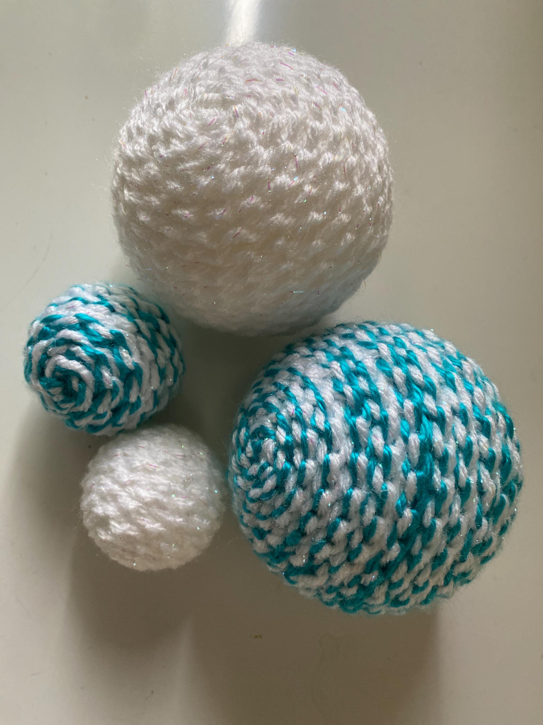 Teal and White Bowl Fillers, Decoative Balls - Etsy