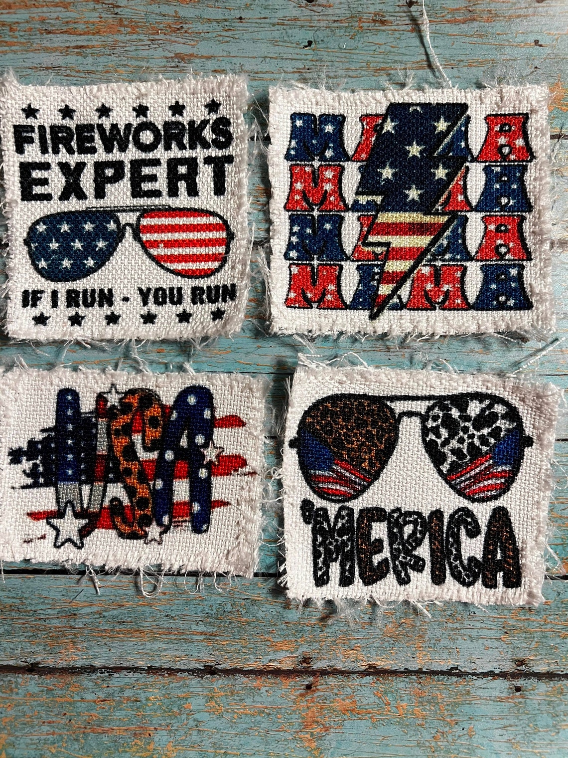 White Raggedy Frayed Cap Patches/sublimated Patches/baseball Cap ...