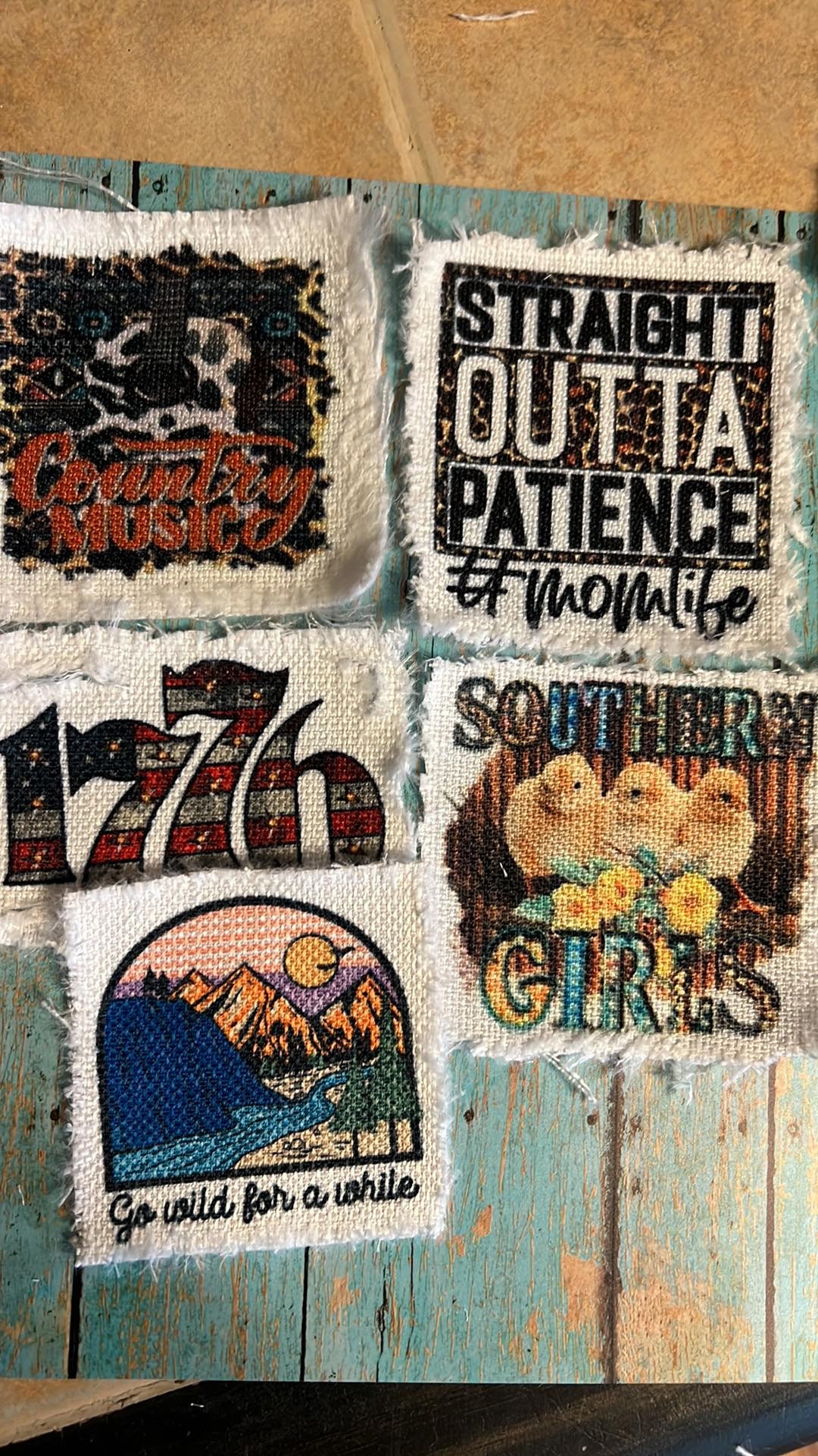 White Raggedy/frayed White Cap Patches/dyi/trucker Patches/sublimated ...