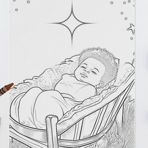 Christmas Coloring Pages | Nativity | Jesus is Born | PLR Template 88 ...