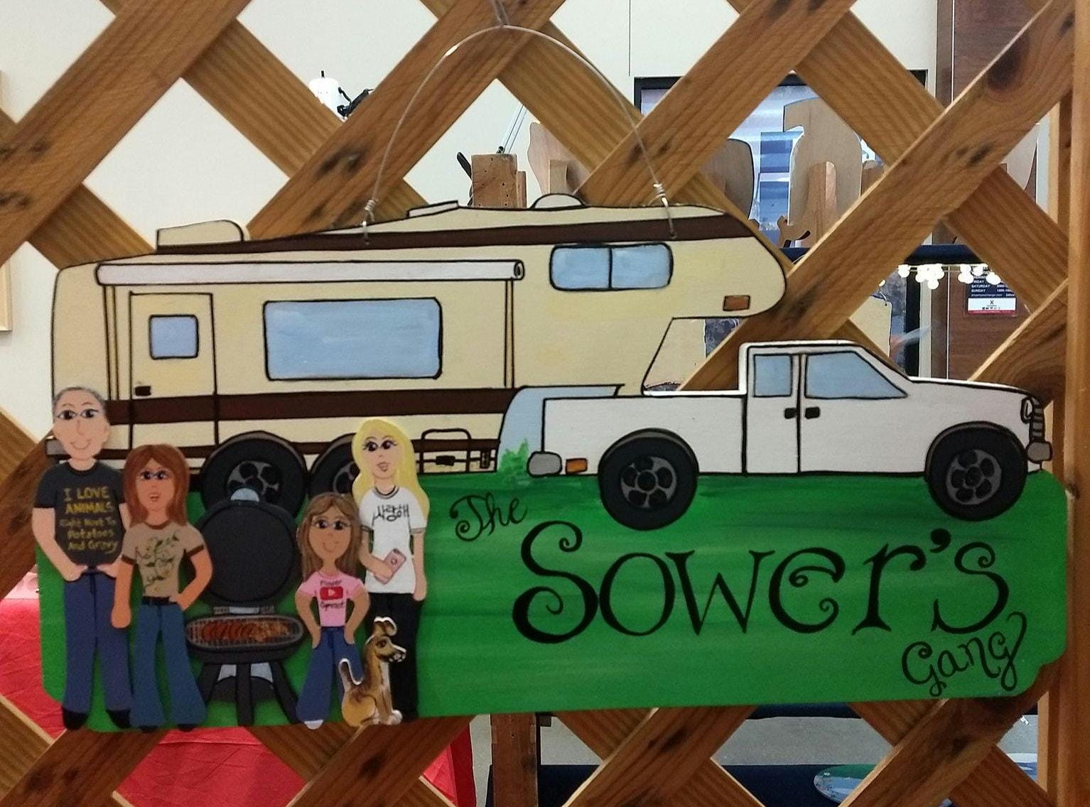 RV Recreational Vehicle Sign Dor Motor Home Camping - Etsy