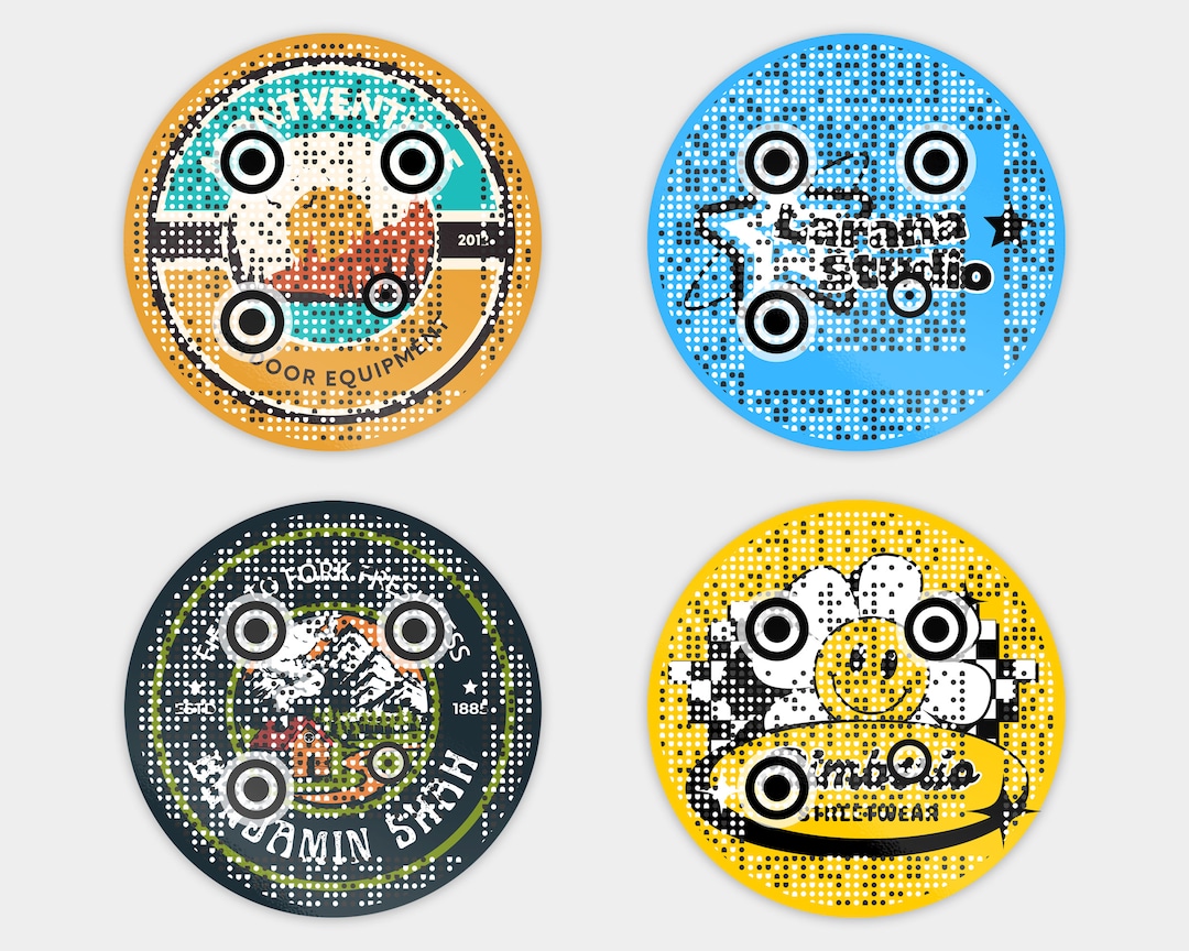 Custom QR Code, Circle QR Code Stickers, Custom Sticker, Personalized ...