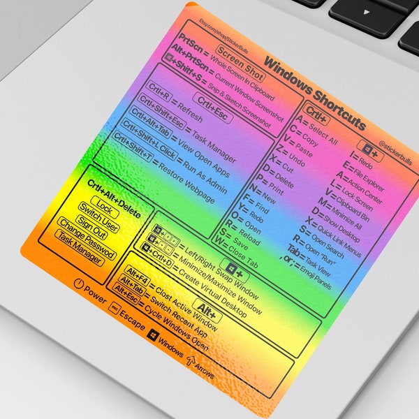 Windows of Shortcut Sticker - Etsy UK