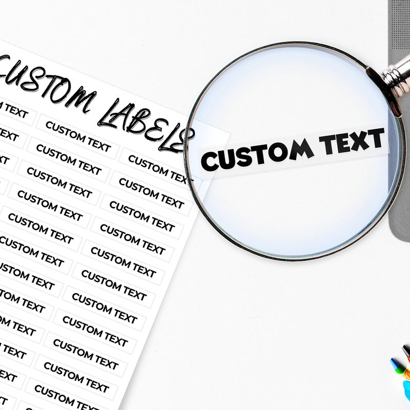 Name Tag Stickers - Etsy