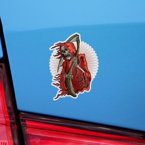 Grim Reaper Sticker, Hell Sticker, Meme Sticker, Skelton Sticker ...