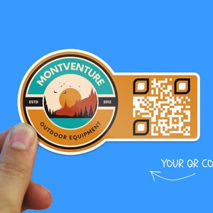 Custom Logo QR Code, QR Code Stickers, Custom Sticker, Logo Stickers ...