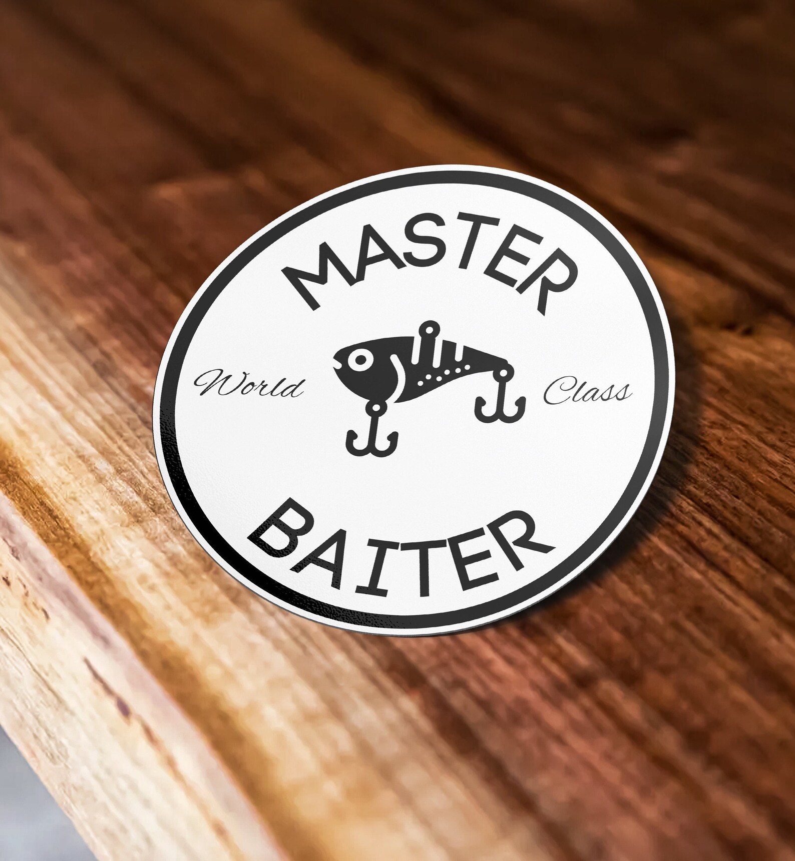 World Class Master Baiter Sticker Swim Bait Sticker Meme - Etsy