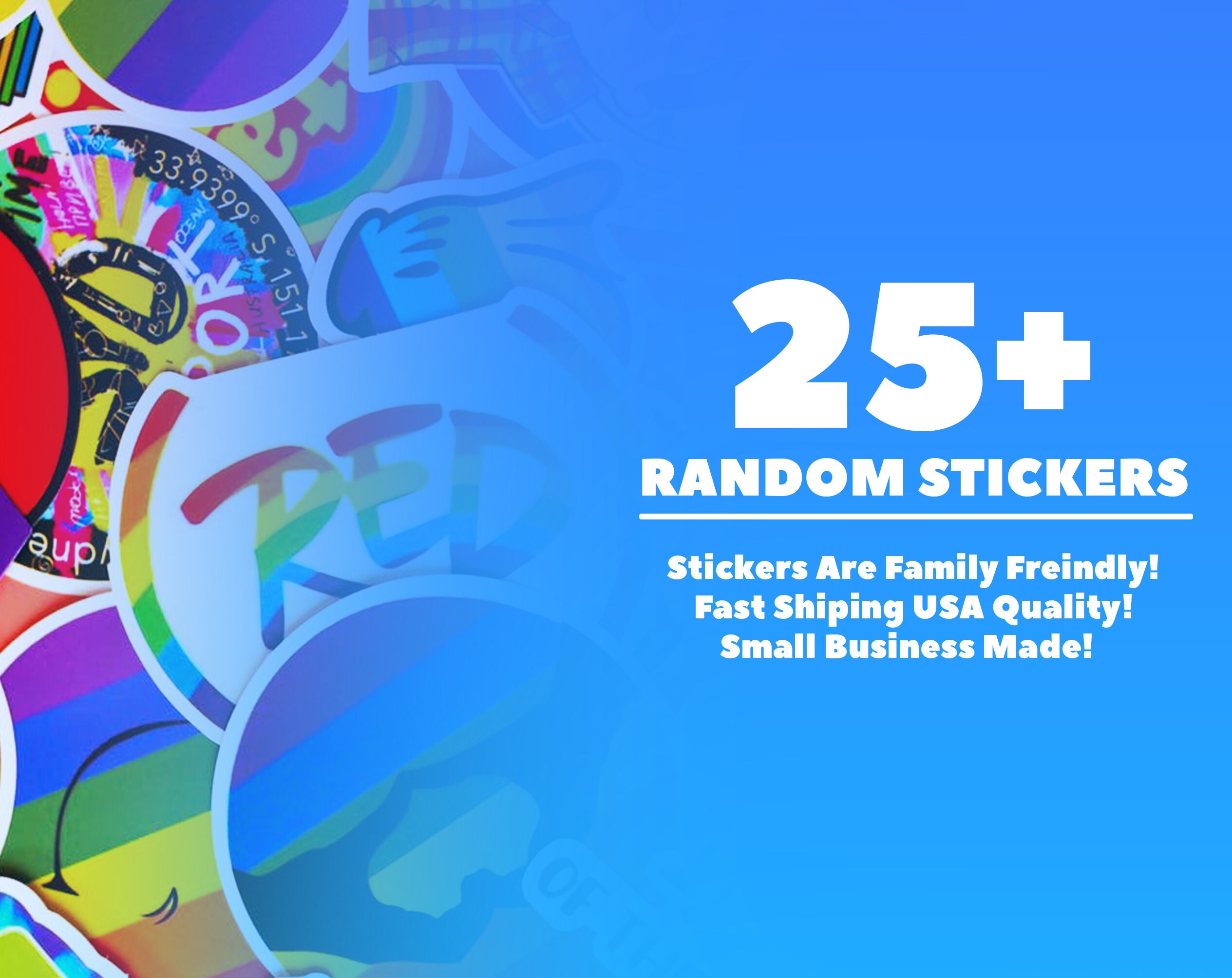 25 Pack Random Stickers Random Sticker Pack Funny - Etsy