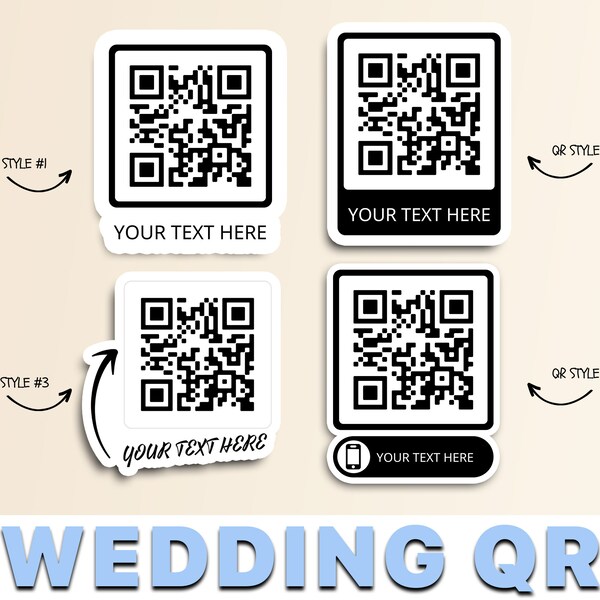 Bridal Shower Invitation With Qr Code - Etsy