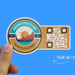 Custom Clear QR Code, QR Code Stickers, Custom Clear Sticker ...