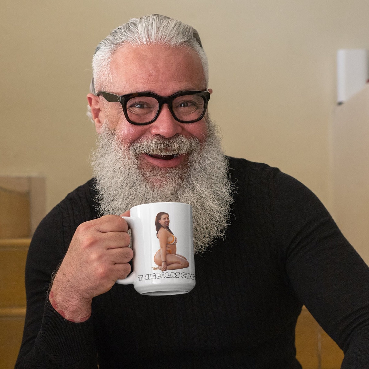 Thiccolas Cage Mug thick Nicolas Cage Funny Thicc - Etsy