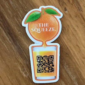 Custom Clear QR Code, QR Code Stickers, Custom Clear Sticker ...