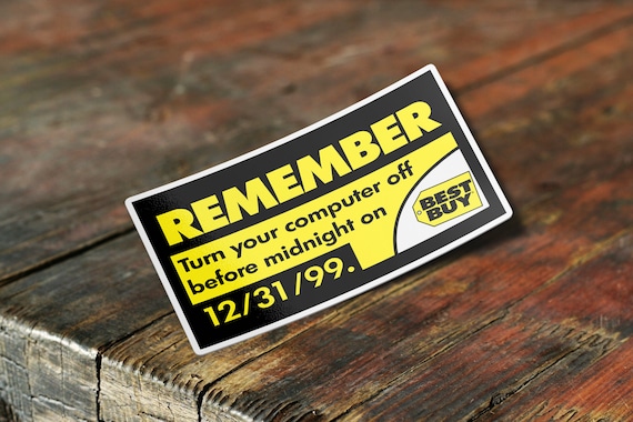 Best Buy Sticker Y2K Warning Sticker Meme Sticker Funny | Etsy