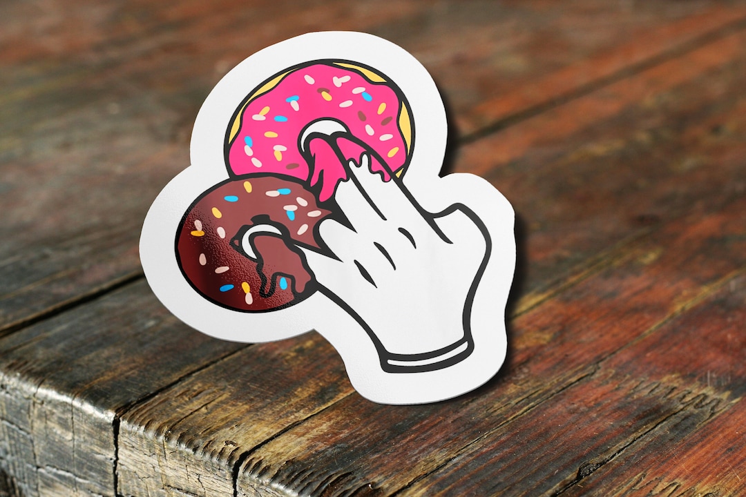 Donut Fingers Sticker, the Shocker Sticker, Meme Sticker, Waterproof ...