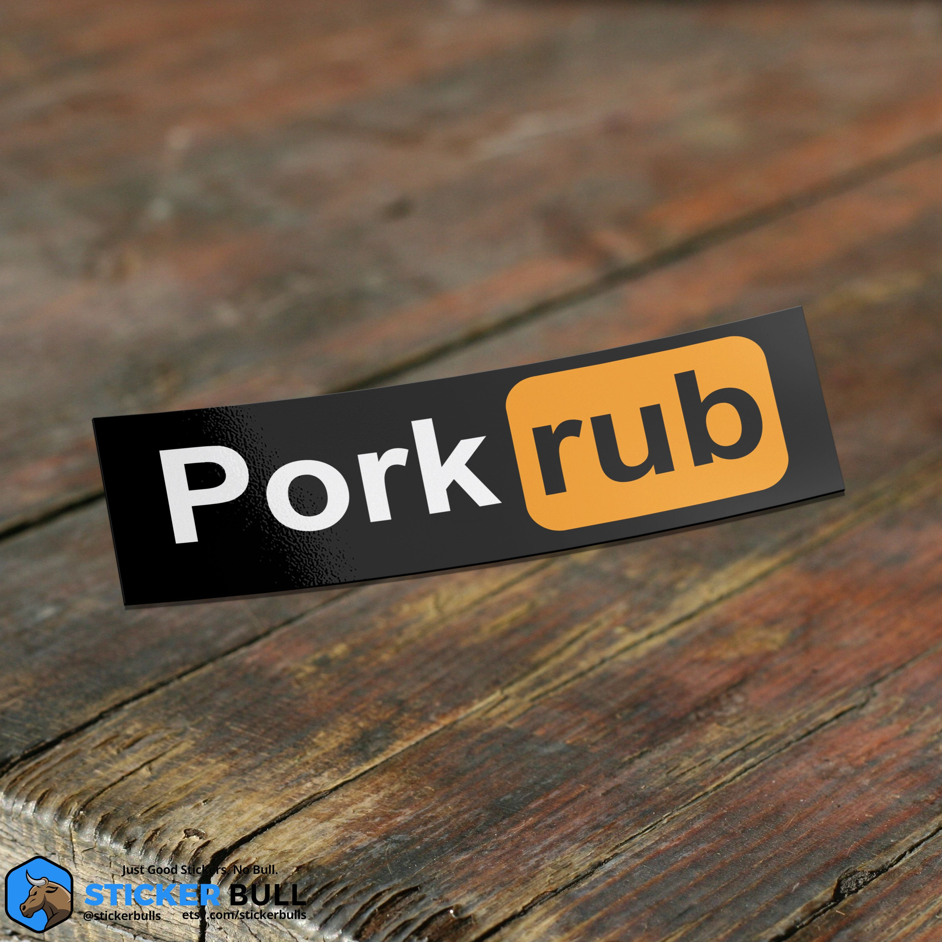 Pork Rub Sticker Funny Meme Sticker Porn Hub Parody Sticker - Etsy México