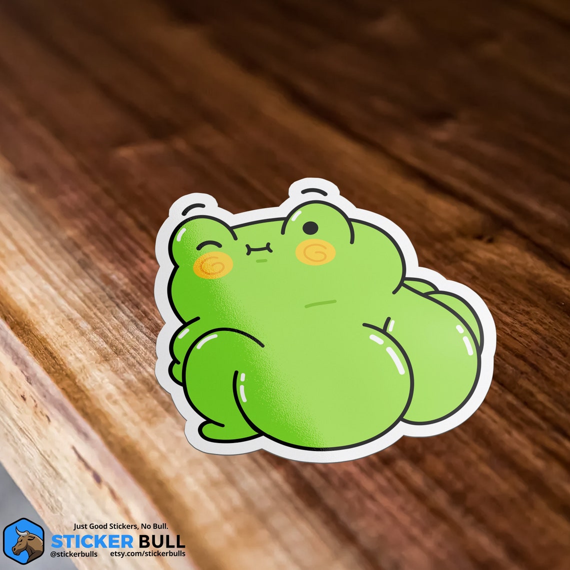 Cheeky Frog Sticker Booty Sticker Booty Frog Frog Sticker Etsy