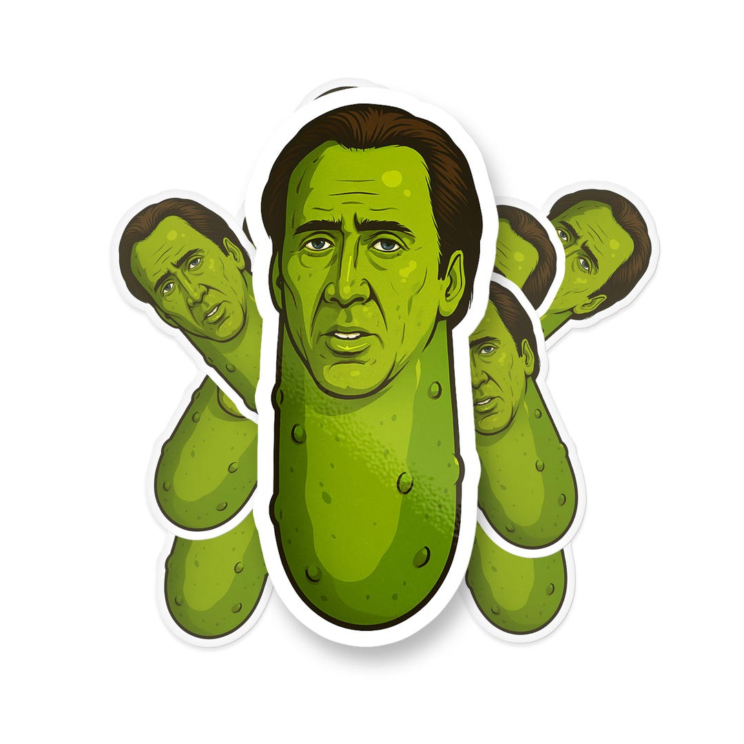 Nicolas Cage, Picolas Cage Sticker, Nicolas Cage Sticker, Sticker ...