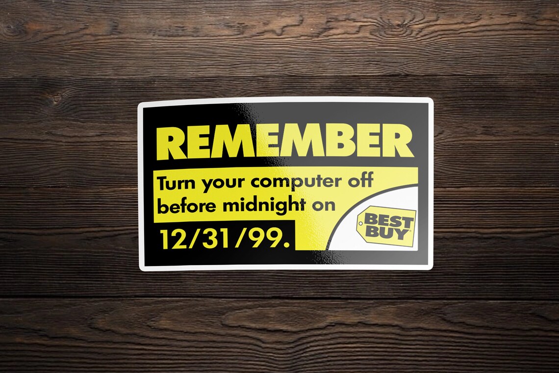 Best Buy Sticker Y2K Warning Sticker Meme Sticker Funny - Etsy