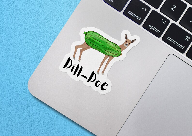 Dill-doe Sticker Funny Deer Sticker Meme Sticker Waterproof - Etsy