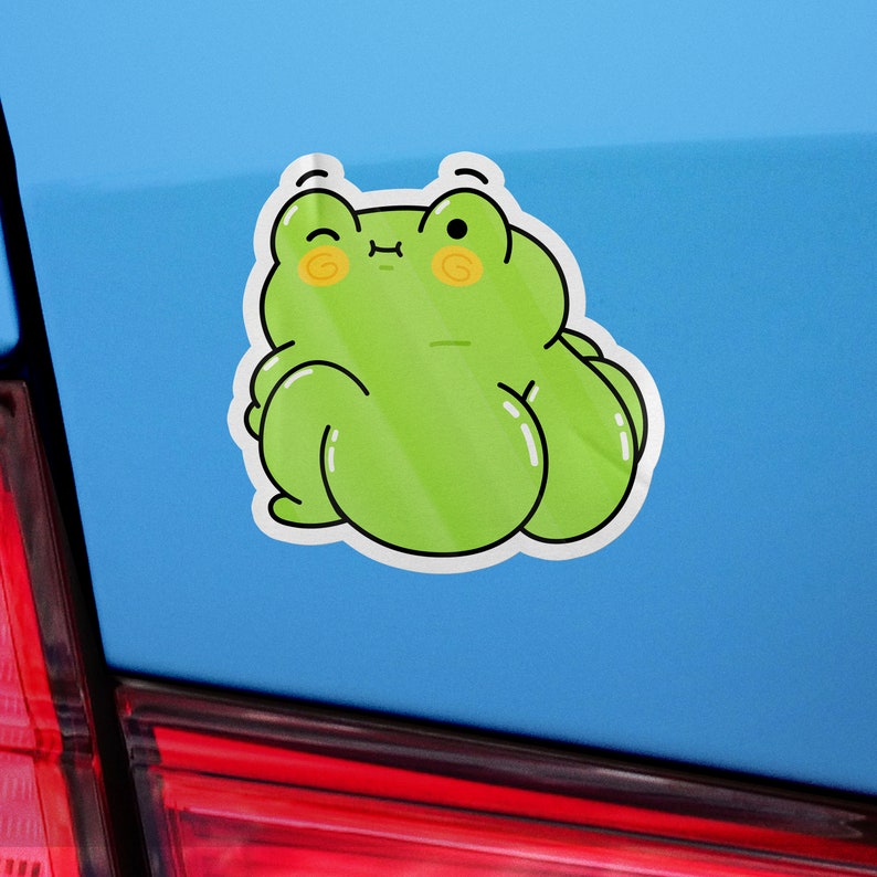 Cheeky Frog Sticker Booty Sticker Booty Frog Frog Sticker - Etsy