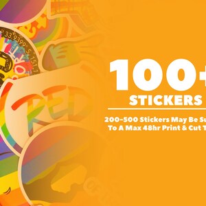 500 Custom Logo Stickers - Custom Photo Sticker - Personalized Sticker ...